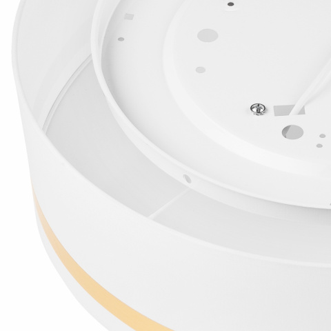 GLORIA plafon - lampa sufitowa 4-punktowa biała ze złotym paskiem ...